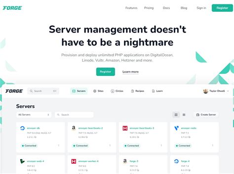 rekomendasi server management tool laravel terbaik