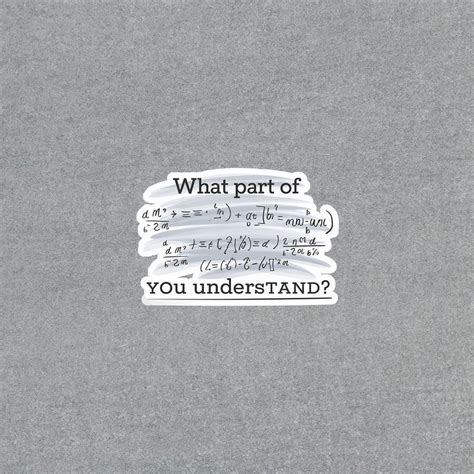 Math Sticker Calculus Confusion Geek T For Math Loversphone Decal