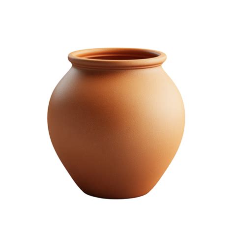 Clay Pot With Smooth Finish 54656100 Png