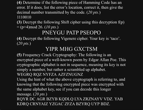 Solved 4 Determine If The Following Piece Of Hamming Code