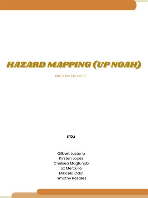 Hazard Mapping Pdf