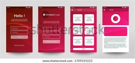 Design Mobile App Ui Ux Gui Stock Vector Royalty Free 1709319223 Shutterstock