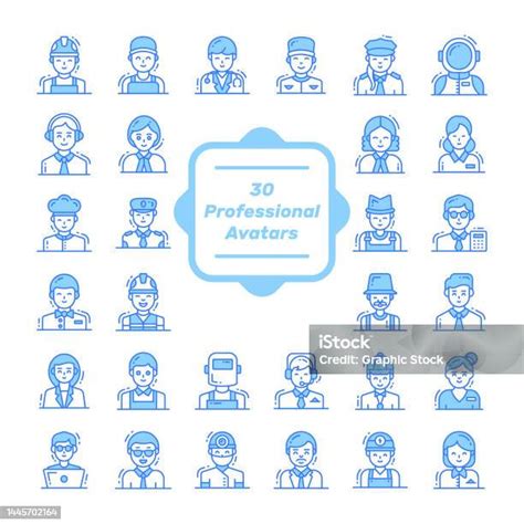 현대 인물 아바타 다양한 인간 캐릭터 직원 프리미엄 품질의 기호 컬렉션입니다 심플한 모노 픽토그램 팩 웹 그래픽에 대 한 벡터 로고 개념입니다 아이콘에 대한 스톡 벡터 아트