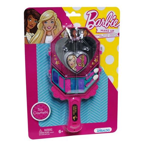 Barbie Hand Mirror With Cosmetics In A Box Party Zone