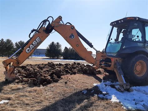 City Of Kiel Ian From Our Dpw Crew Is Digging In The