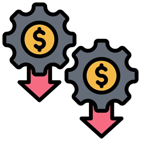 Reduce Cost Generic Outline Color Icon