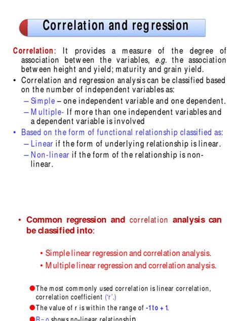 Correlation and Regression | PDF | Linear Regression | Regression Analysis