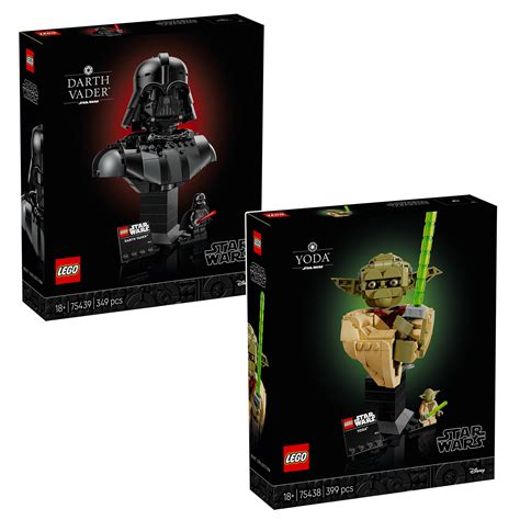 New Lego Star Wars 2026 Releases Sets 75438 Yoda Bust And 75439 Darth