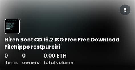 Hiren Boot Cd 16 2 Iso Free Free Download Filehippo Restpurciri Collection Opensea