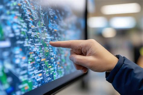 Meteorologist Analyzes Weather Patterns While Presenting Current Forecasts Stock Image Image