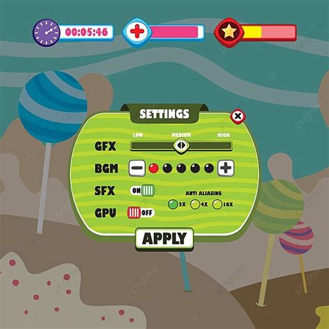 Game Ui Menu Application Mobile App Hand Icon Action Vector Hand Icon