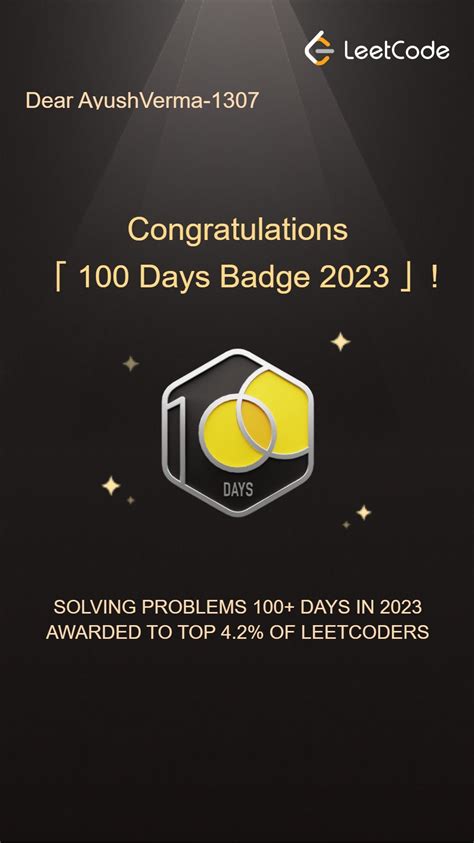 Ayush Verma On Linkedin Codingjourney Leetcode 100daysofcode