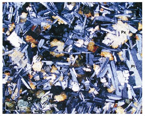 Intergranular Texture Of Discrete Pyroxene Grains Between The