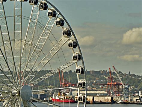Seattle Ferris Wheel And Cranes Regenaxe