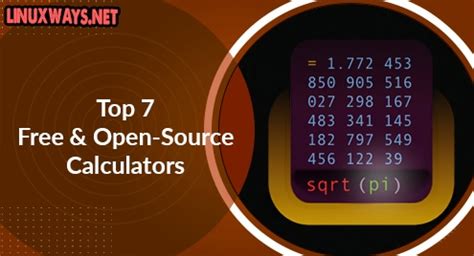 Top Free And Open Source Calculators LinuxWays