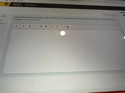 Solved Using Arm Assembly Language Write A Program To