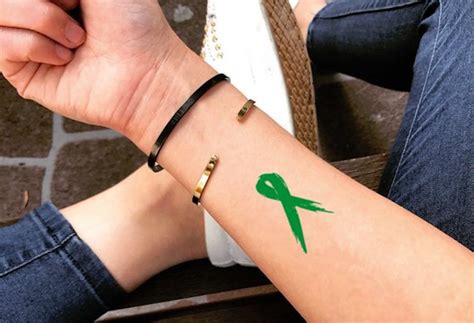 Mental Health Ribbon Tattoo