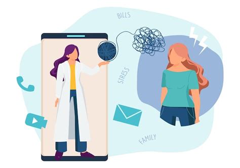 온라인 의사 개념 무료 벡터