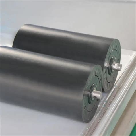 4 Inch Black Polymer Hdpe Conveyor Adjusting Rollers Friction Idler Roller