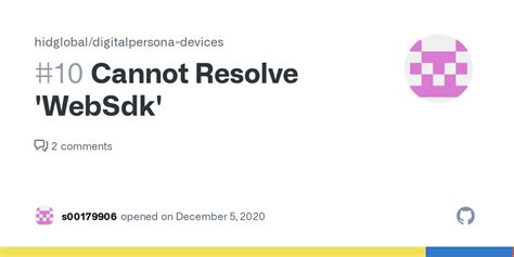 cannot resolve websdk · issue 10 · hidglobal digitalpersona devices