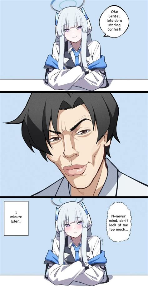 Pin Oleh Carrot Cake Di Blue Archiv Di Anime Meme Gambar Lucu Meme