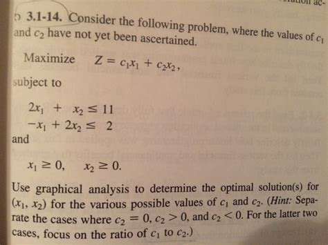 solved consider the following problem where the values of