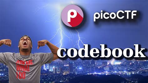 picoctf walkthru [74] codebook youtube