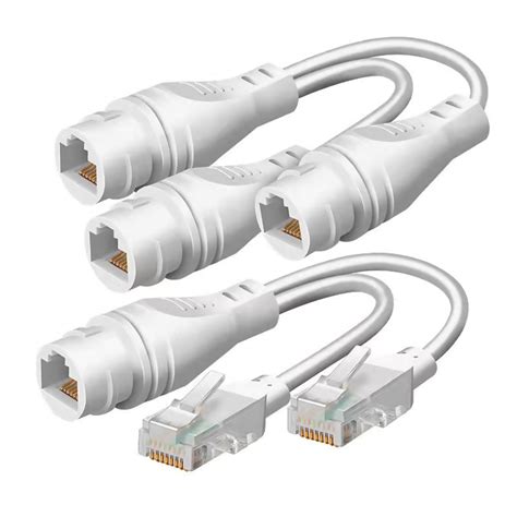 2 Rj45 Ethernet Splitter Connectors Waterproof 2 Way Ethernet Splitter