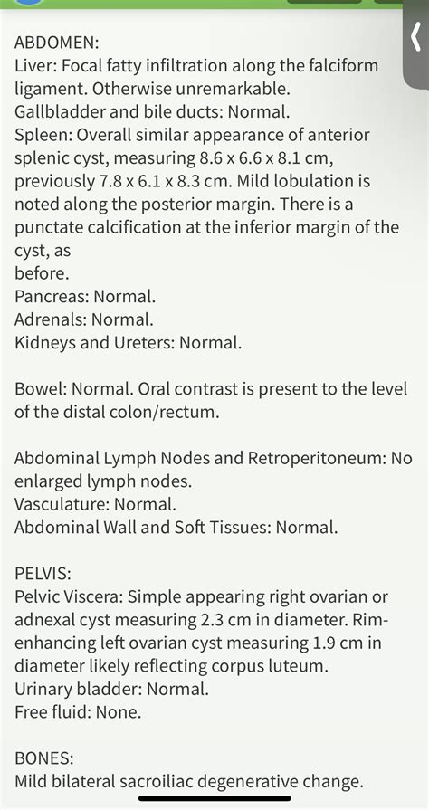 Small Calcification In Spleen Degenerative Si Joints Positive Ana Yet