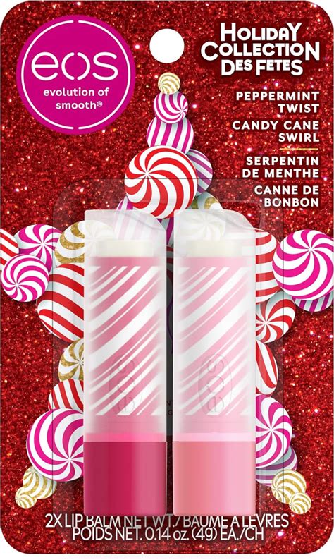 Eos Holiday Candy Cane Swirlpeppermint Twist Stick 8g 2 Pack Amazon