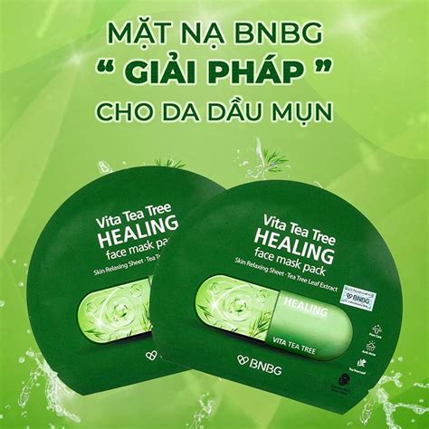 Mặt Nạ Miếng Tràm Trà Bnbg Vita Tea Tree Healing Face Mask Pack 30ml