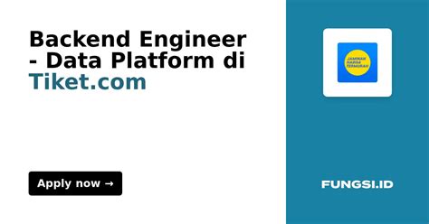 Backend Engineer Data Platform Di Fungsiid