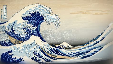 Dynamic Japanese Wave Illustration Inspired By Ukiyo E Art Mobile