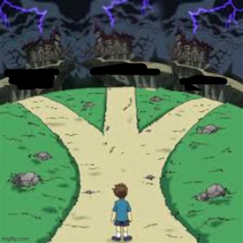 Three Paths All Dark Blank Template Imgflip