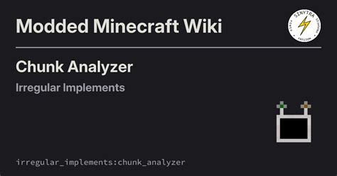 Chunk Analyzer Irregular Implements