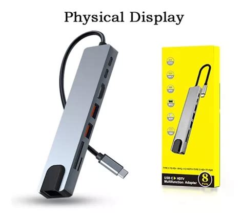 Tipo C Hub En Adaptador Usb C A Hdmi Ethernet Macbook Cuotas sin interés