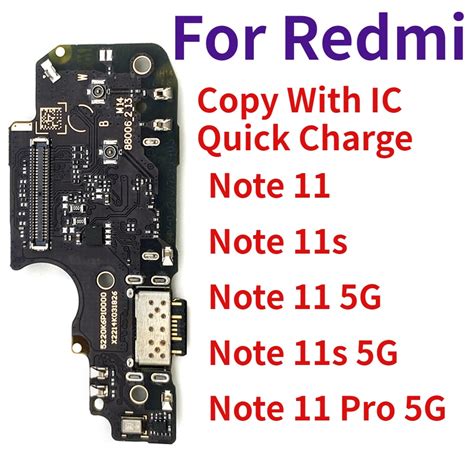 For Redmi Note 11 Pro 11s 4g 5g New Charger Board Pcb Flex Global Usb