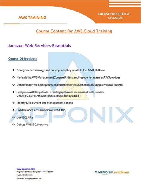 Apponix Academy Aws Essentials Solutions Pdf