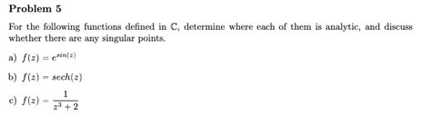 Solved For The Following Functions Defined In C Determine Chegg