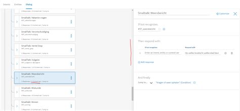 Watson Assistant Conversation Service Behaves Differently When