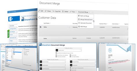 Sharepoint Document Merge V6000