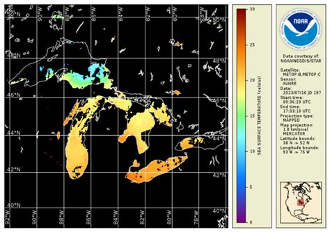 Satellite Data Coastwatch Great Lakes Node