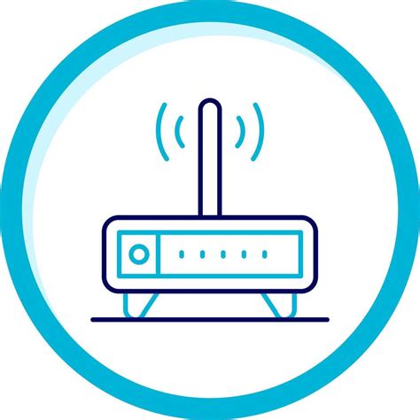 Modem Two Color Blue Circle Icon 37851539 Vector Art At Vecteezy