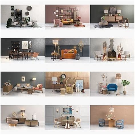 Archmodels Vol 272 For C4d Modern Furniture Sets 3d Model Cgtrader
