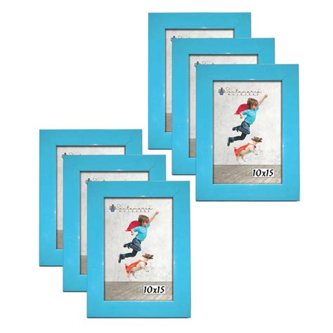 Kit Molduras Porta Retrato X Azul Tifanny Com Glitter