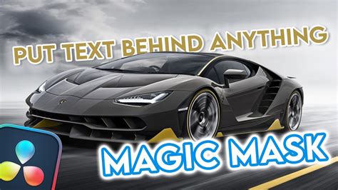 Put Text Behind Anything Davinci Resolve 18 Youtube