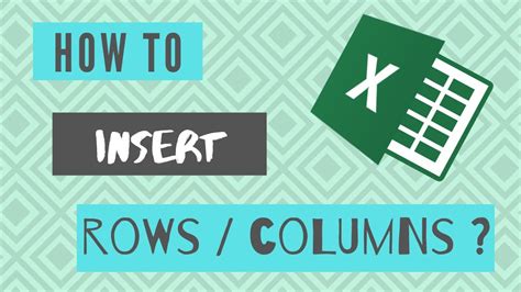 excel tips how to insert rows and columns quickly in excel youtube