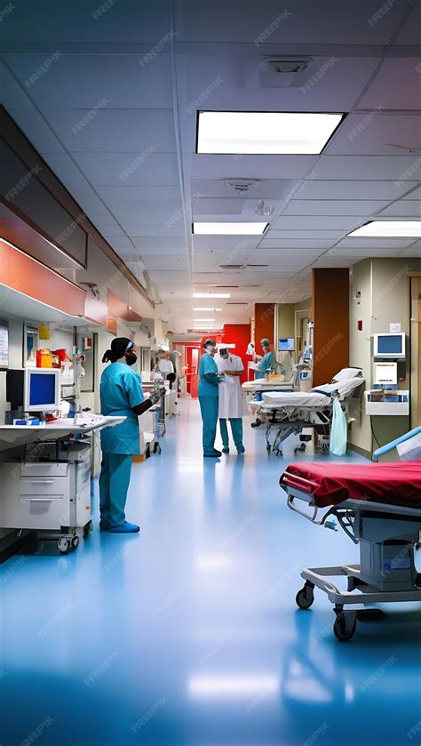 Hospital Emergency Department Triage Areas Medical Personnel Generative Ai Premium Ai