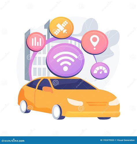 Intelligent Transportation System Abstract Concept Vector Illustration Stock Vector
