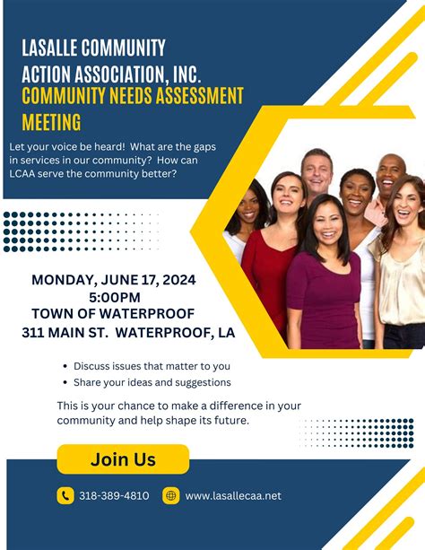 Waterproof Community Needs Assessment Lasalle Caa Inc